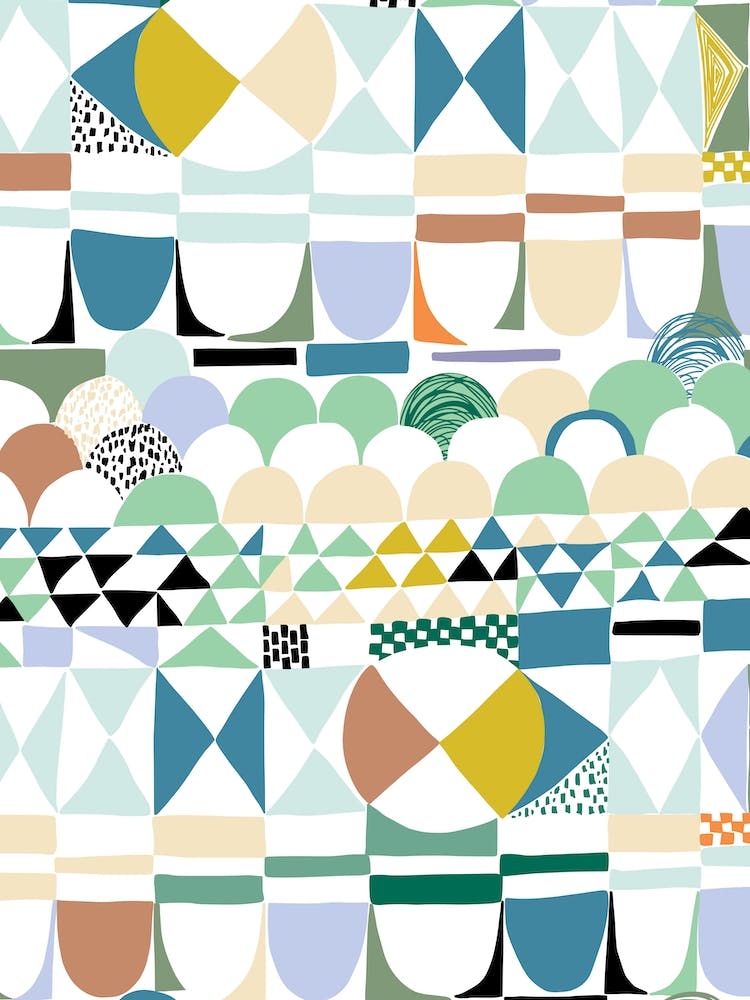 California Geometric Shapes Art Print by DESIGN D'annick – Fy!