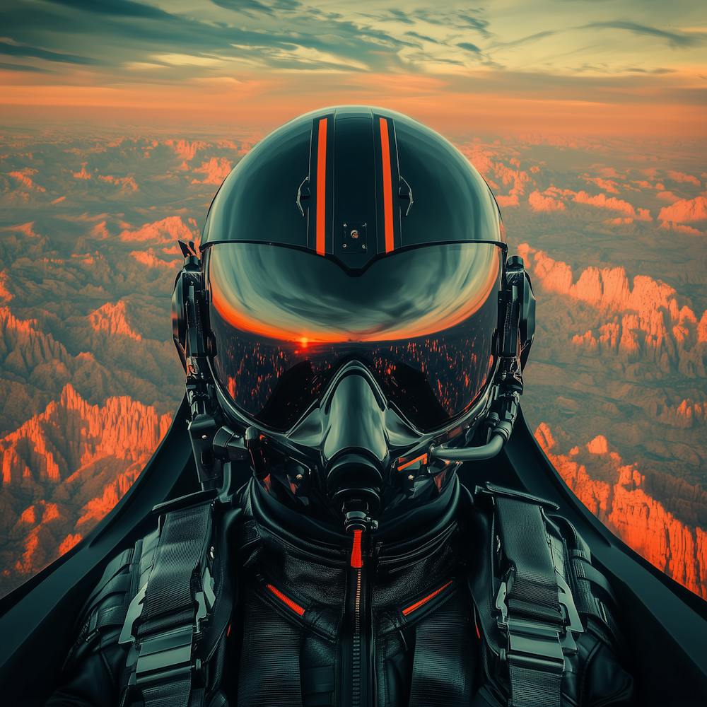 Eagle Fighter Pilot Art Print by Maxleron – Fy!