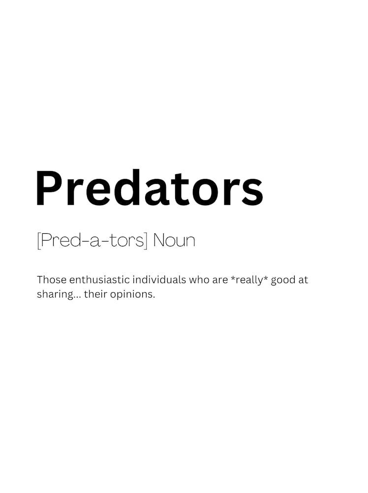 Predators Definition Meaning 1 Art Print by Kaigozen – Fy!