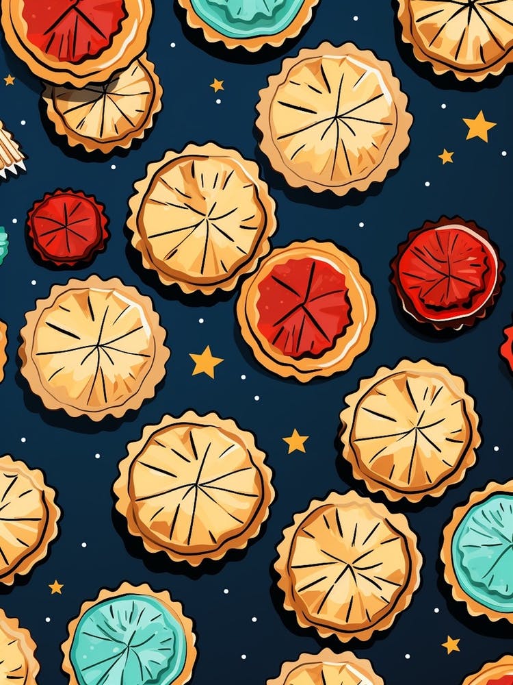 Mince Pie Pattern Art Print by PopArt Pals – Fy!