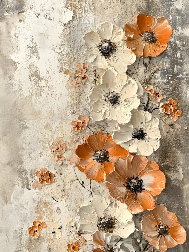 Earthy Tones Flowers 7 Art Print by S.K. Coghlan – Fy!