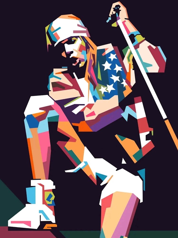 Axl Rose Guns N Roses art Art Print by Pojokart – Fy!