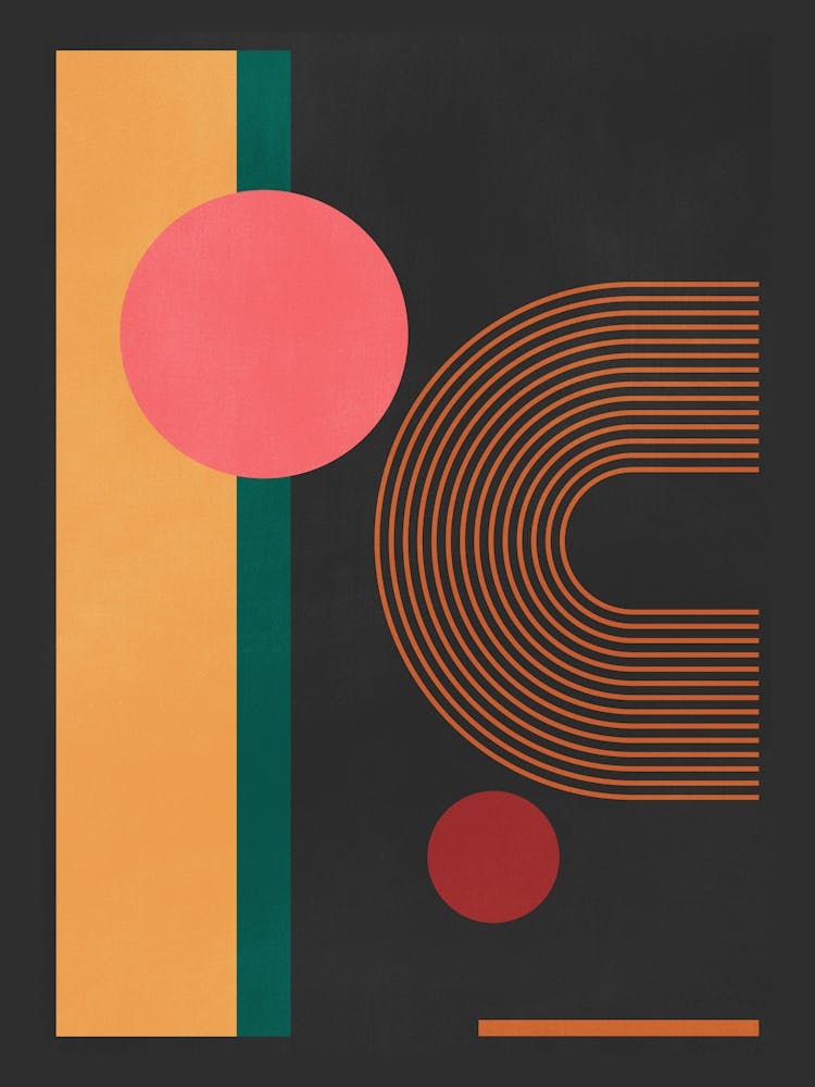 Abstract Geometric Shapes 50 Art Print by Gaite – Fy!