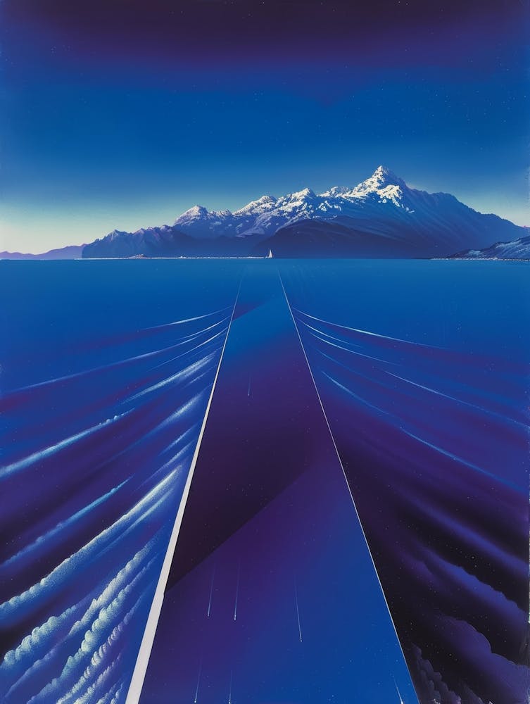 'The Blue Highway' Art Print by Moving Clouds Art – Fy!