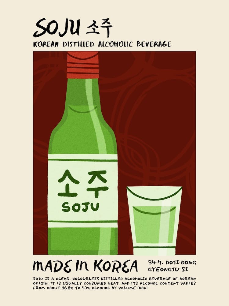Soju Art Print by Red Hearts Studio – Fy!