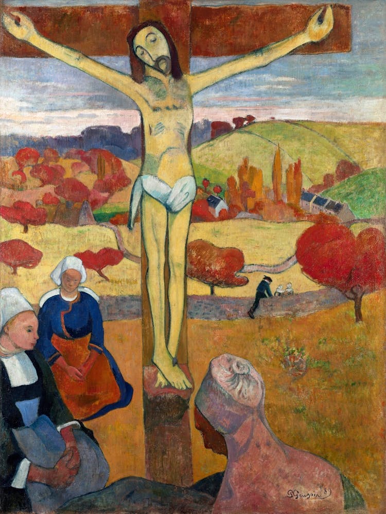 The Yellow Christ (Le Christ Jaune) (1886), Paul Gauguin Art Print by ...