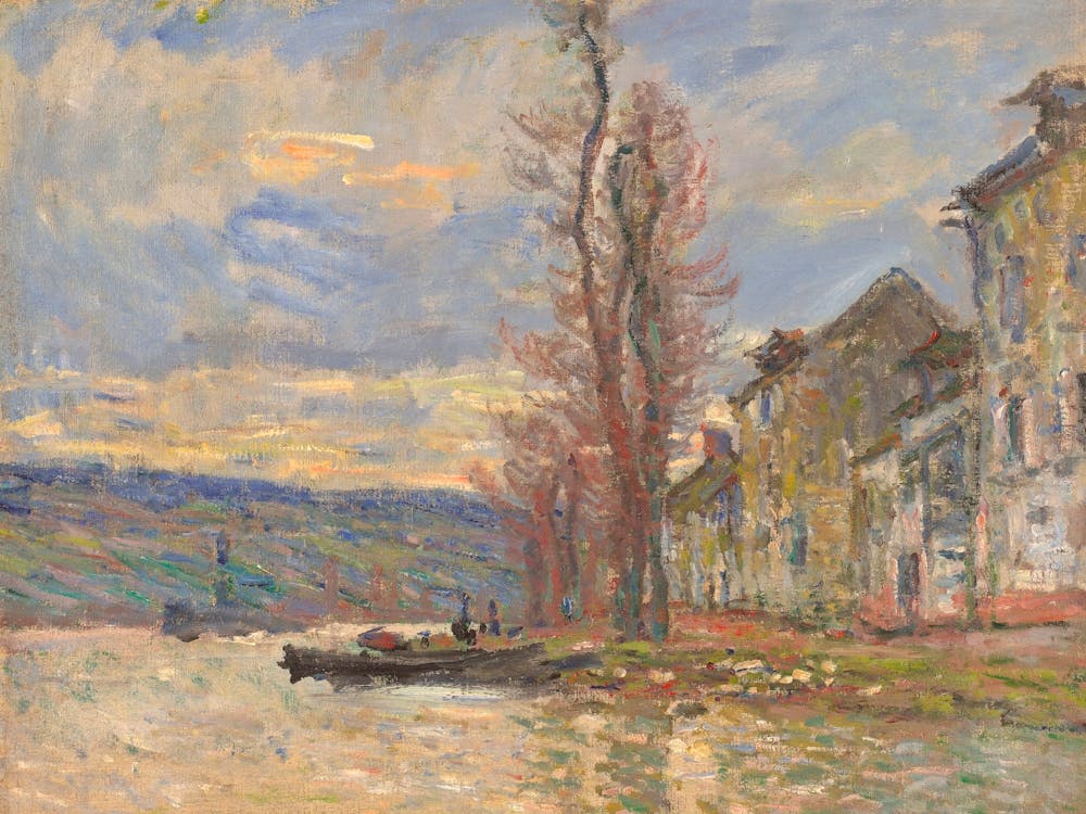 Claude Monet River In Lavacourt Portland Art Print by viart. – Fy!