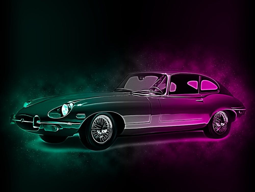 Jaguar E Type Art Print by Anwir – Fy!