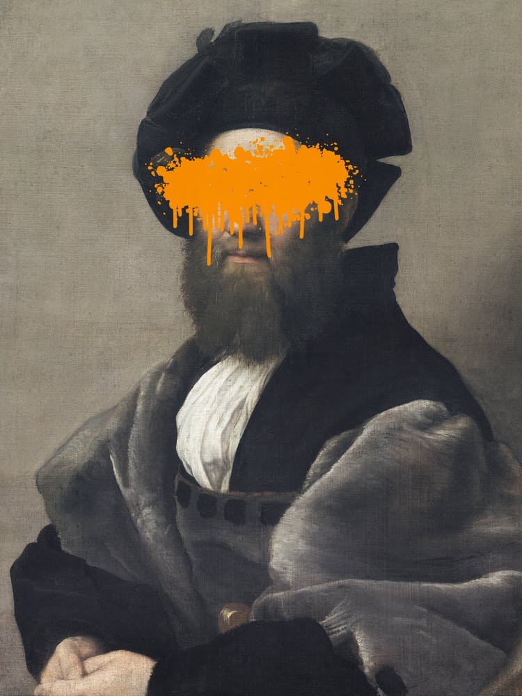 Orange Vandal Splash Art Print by The Art Concept Gallery – Fy!