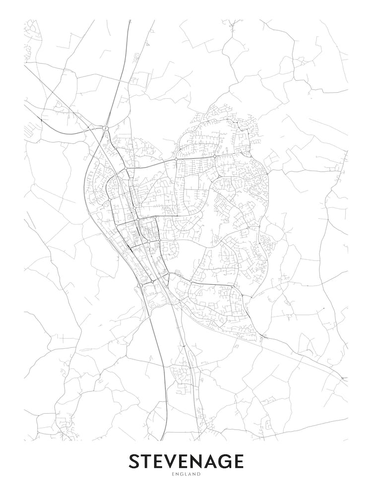 Stevenage Art Print by Atlas Prints – Fy!