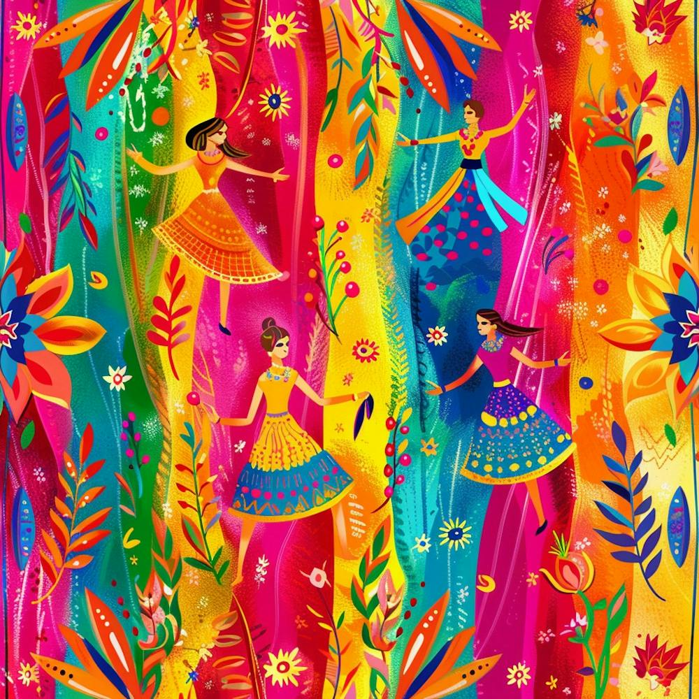 Baisakhi Banner Texture With Punjabi Dance Motif 17183964 1 Art Print ...