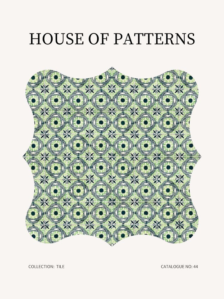 Tile Pattern Poster 45 Art Print by House of Patterns – Fy!
