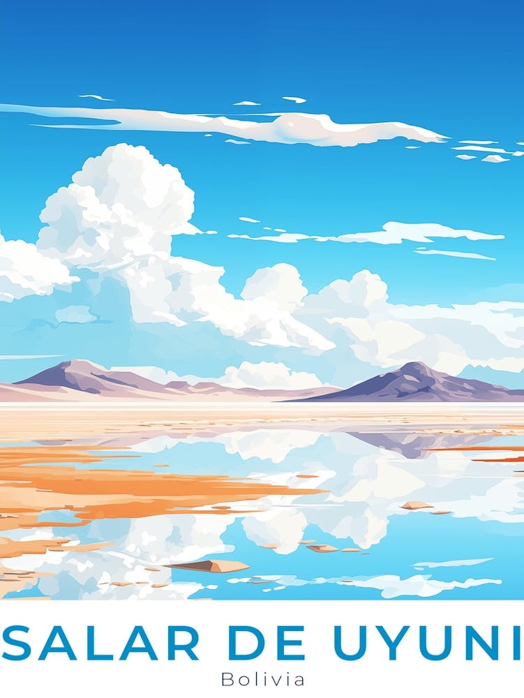 Bolivia Salar De Uyuni Travel 1 Art Print by Anwir – Fy!