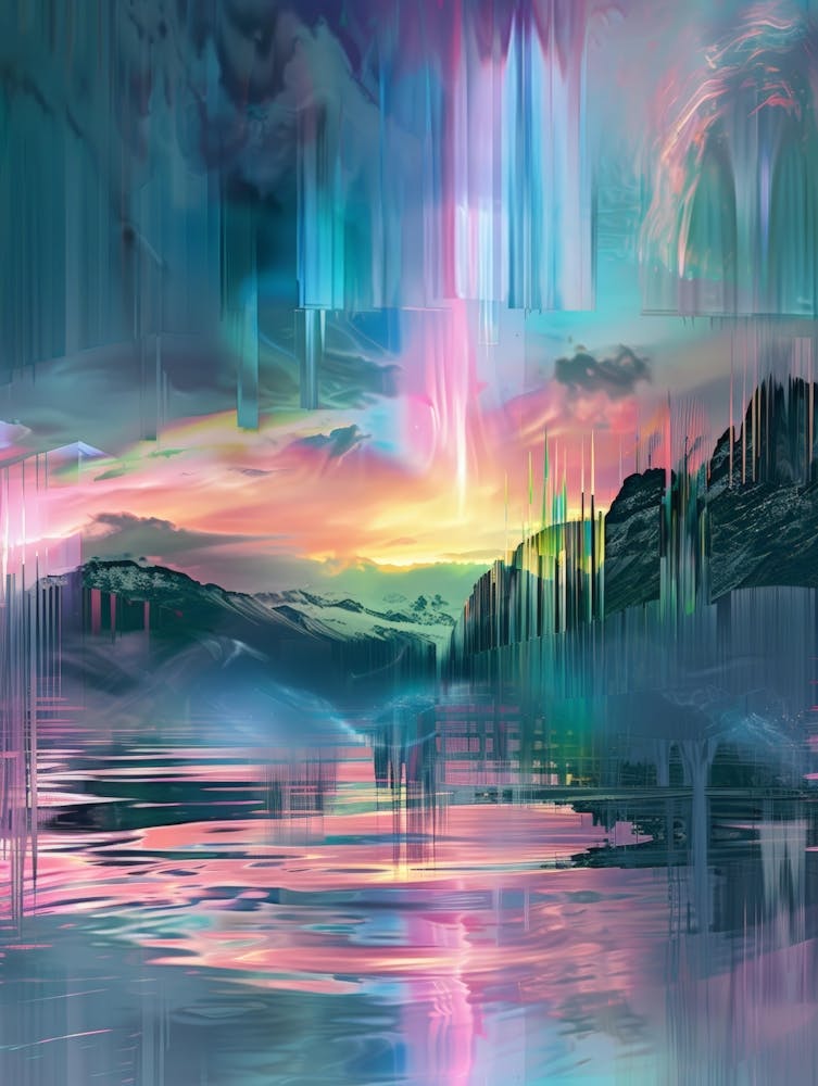 Abstract Painting 742 Art Print by Moving Clouds Art – Fy!