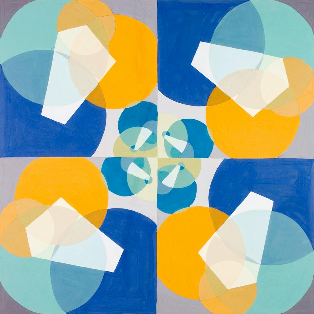 Green Squares (from series, the Mathematical Basis of the Arts) (ca ...