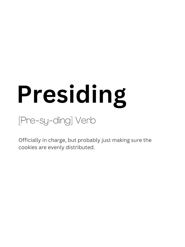 Presiding Definition Meaning Art Print by Kaigozen – Fy!