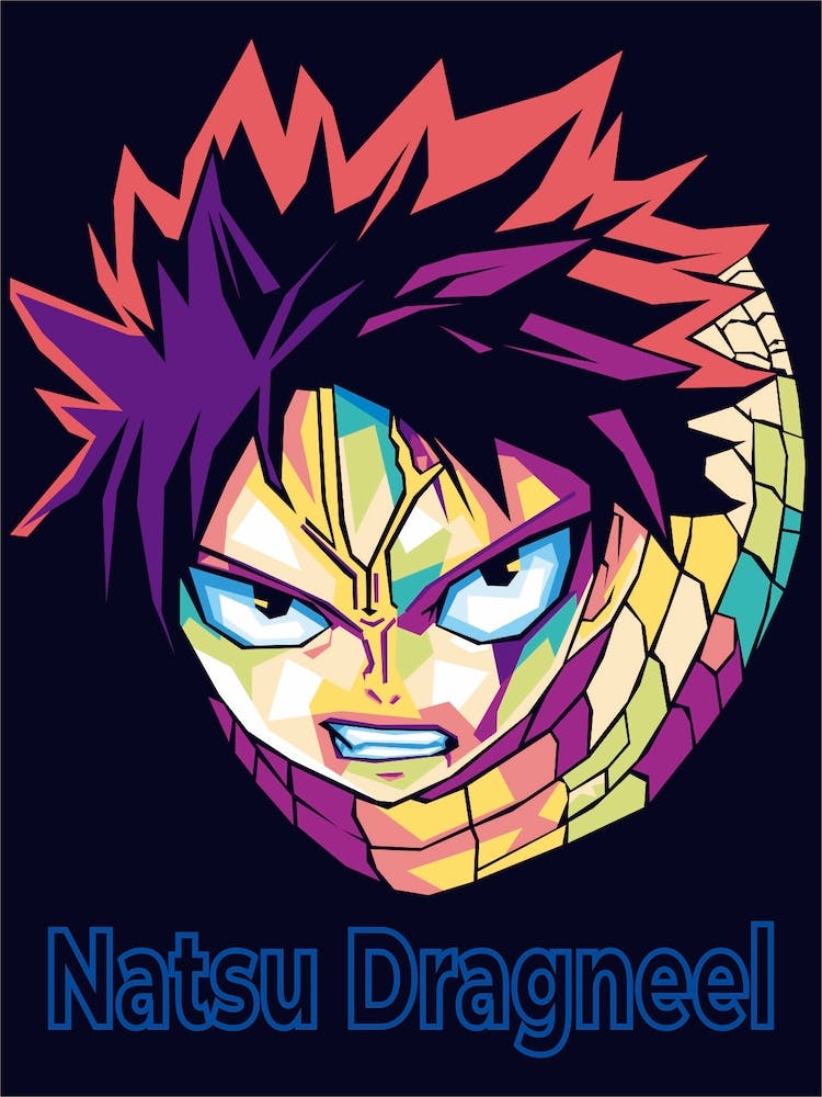Natsu Dragneel Wpap Art Print by Saidisay – Fy!