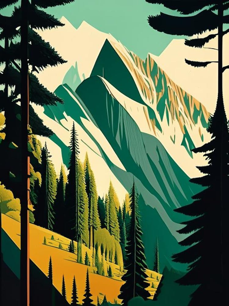 Triglav National Park Slovenia Retro Art Print by National Park Posters ...