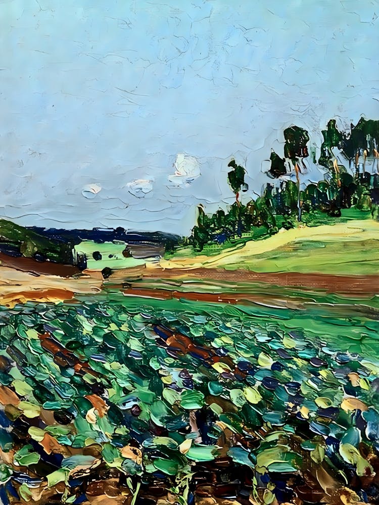 Wassily Kandinsky Field Of Cabbages Art Print by Artbyn – Fy!