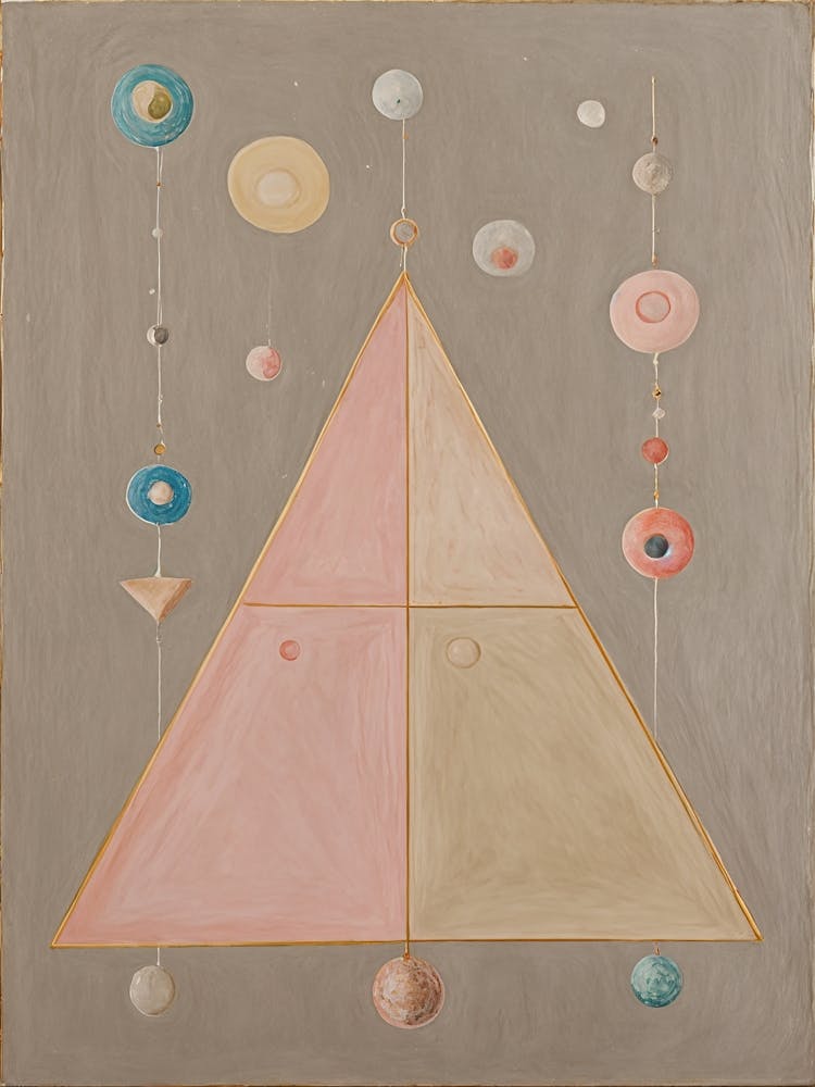 Triangle And Bubbles Art Print by Daydream Pacific – Fy!