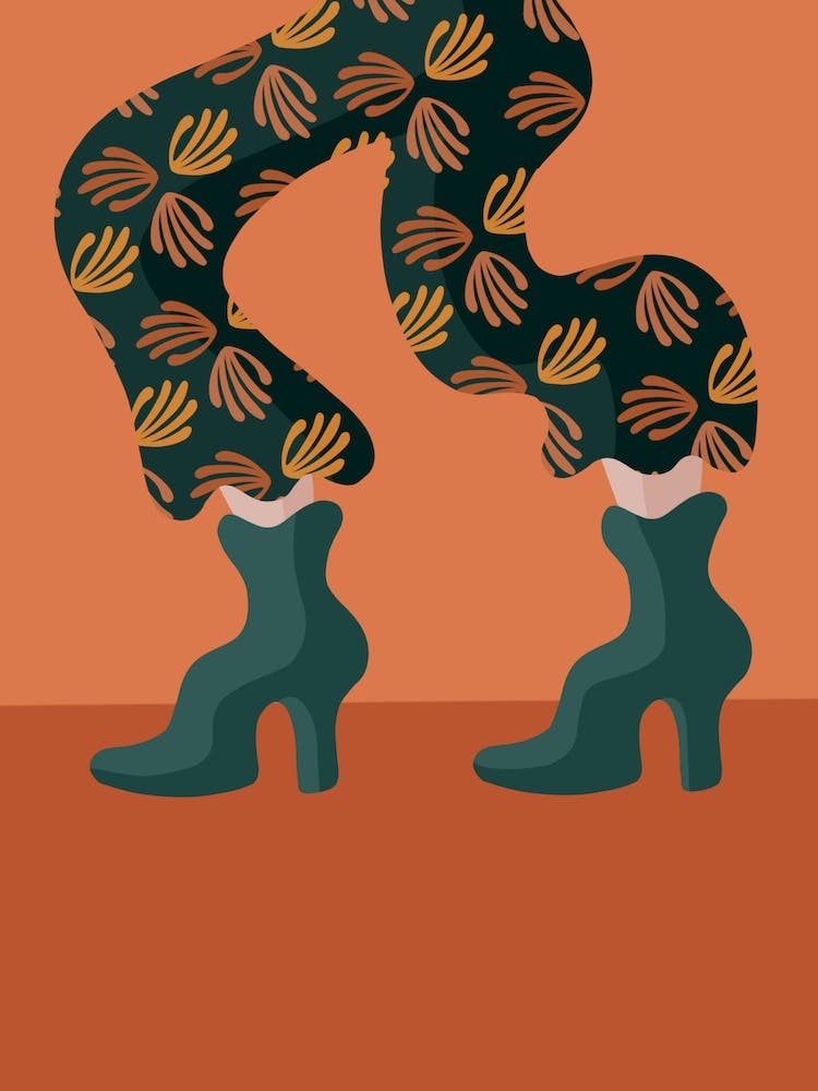 Funky Boots Art Print by Helen Harlow – Fy!