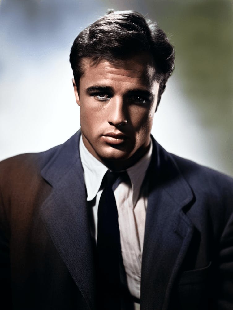 Color Photograph Marlon Brando 1 Art Print by Digital AI art house – Fy!