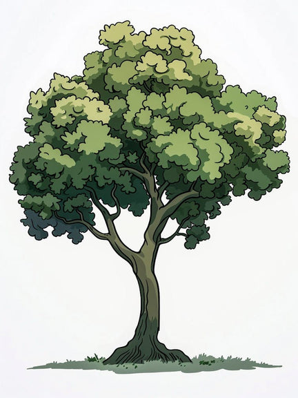 Sycamore Tree Pixel Illustration 3 Art Print by Bough And Bloom ...