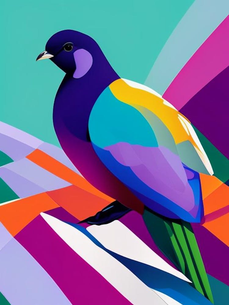 Pigeon Pop Matisse Bird Art Print by Featherline – Fy!