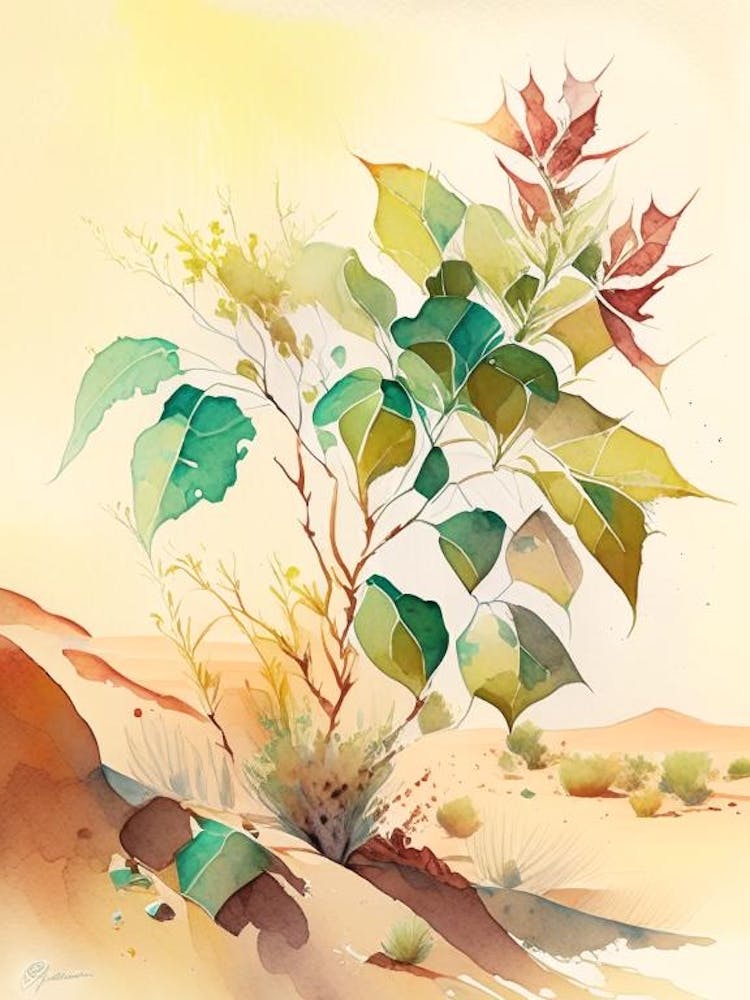 Poison Ivy In Desert Landscape Pop Art 4 Art Print by Leaf & Stem ...