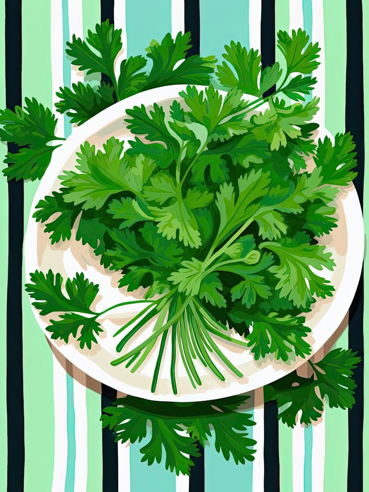 Cilantro Summer Illustration 1 Art Print by Dreamy Seasons Art – Fy!