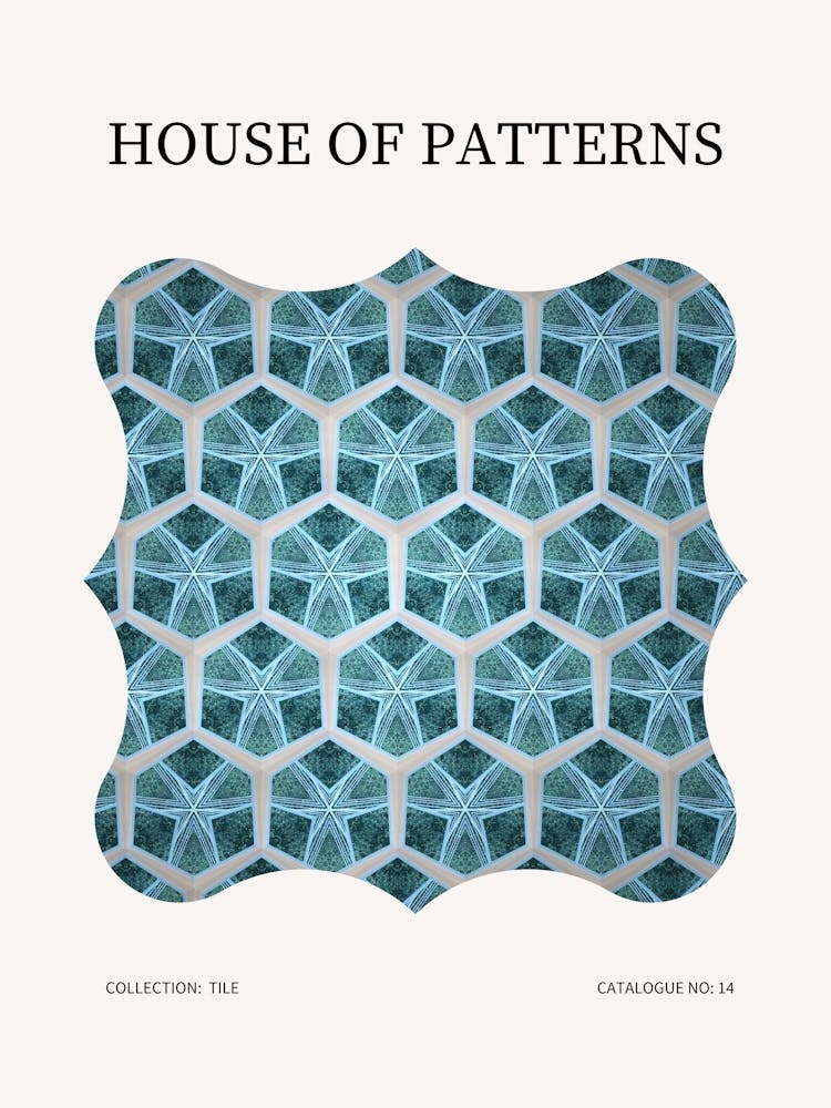 Tile Pattern Poster 14 Art Print by House of Patterns – Fy!