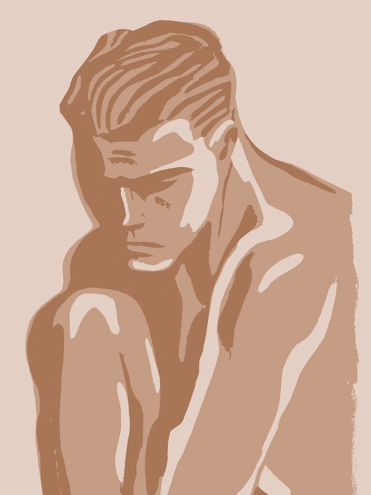 Solemn Man Art Print by Studio Zephyr – Fy!