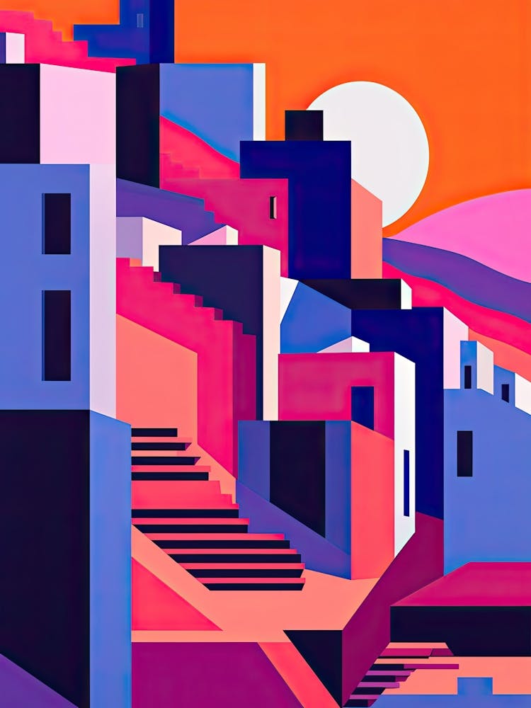 Rio De Janeiro, Brazil, Bold Outlines 1 Art Print by Dreamy Seasons Art ...