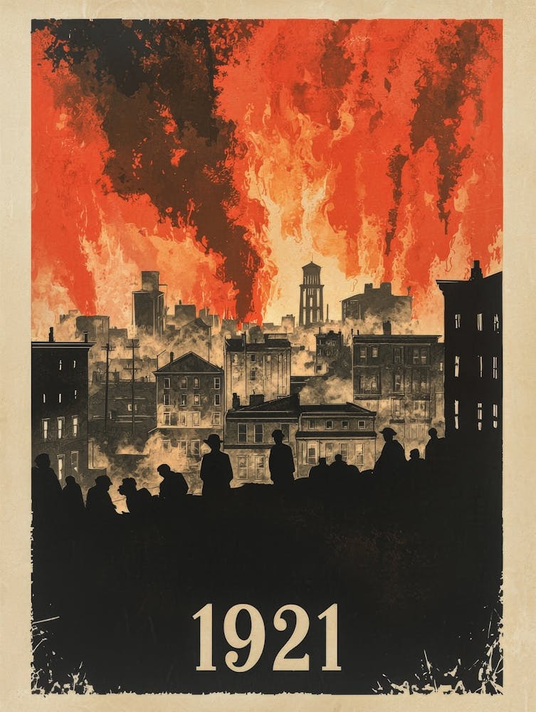 Aihrgdesign A Vintage Commemorative Poster For The Tulsa Race B0485c04 ...