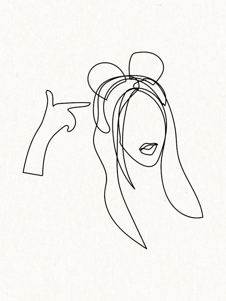 Karen Mean Girls Mouse Outline Art Print by Mambo – Fy!