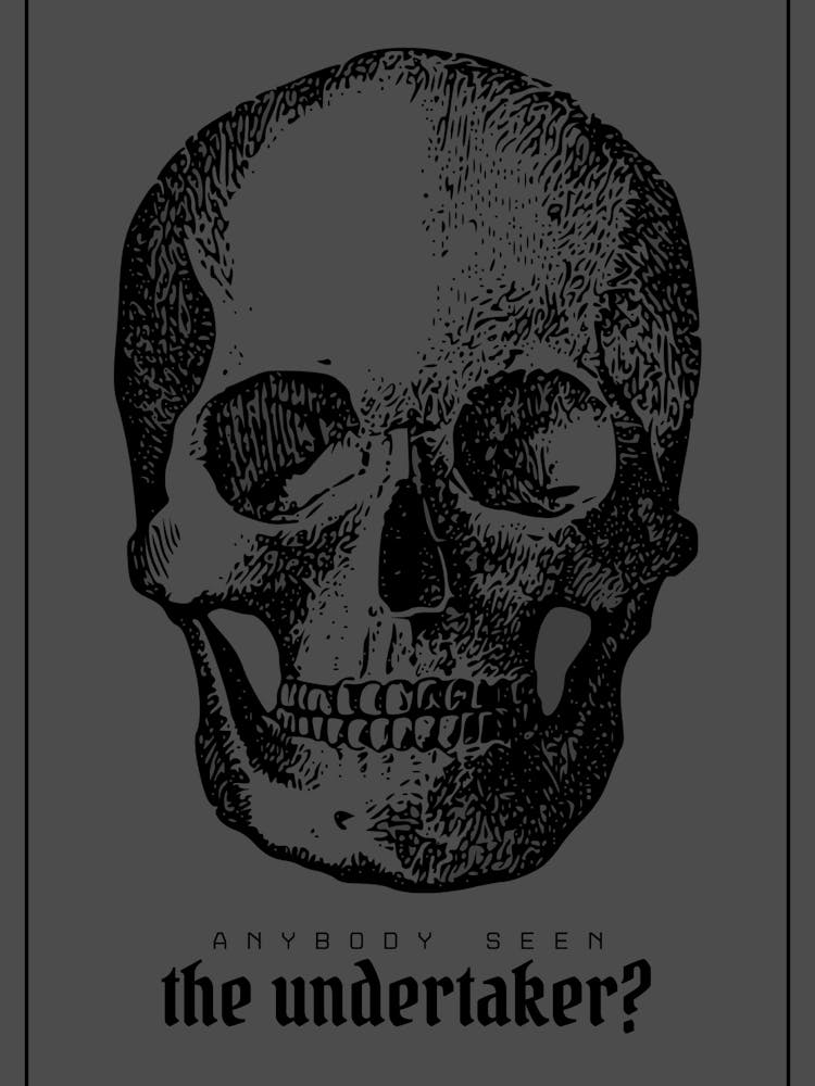 Funny Skull Undertaker Sign Art Print by Kymera – Fy!