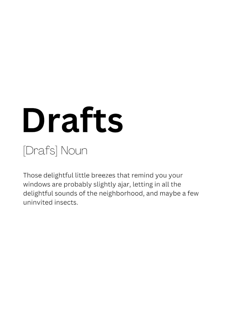 Drafts Definition Meaning Art Print by Kaigozen – Fy!