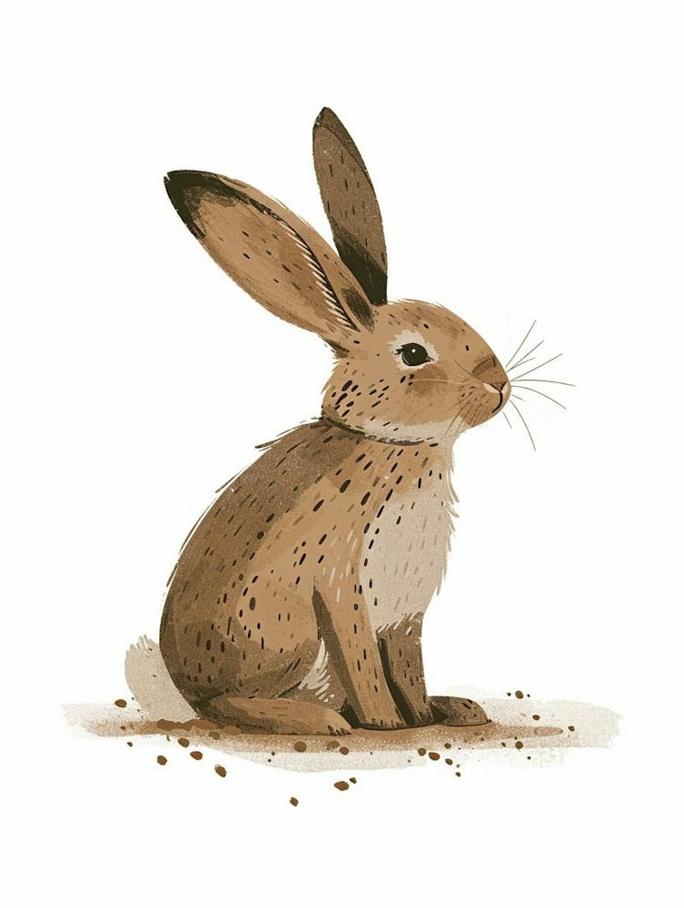 Beveren Rabbit Nursery Illustration 3 Art Print by Ritual Art Prints – Fy!