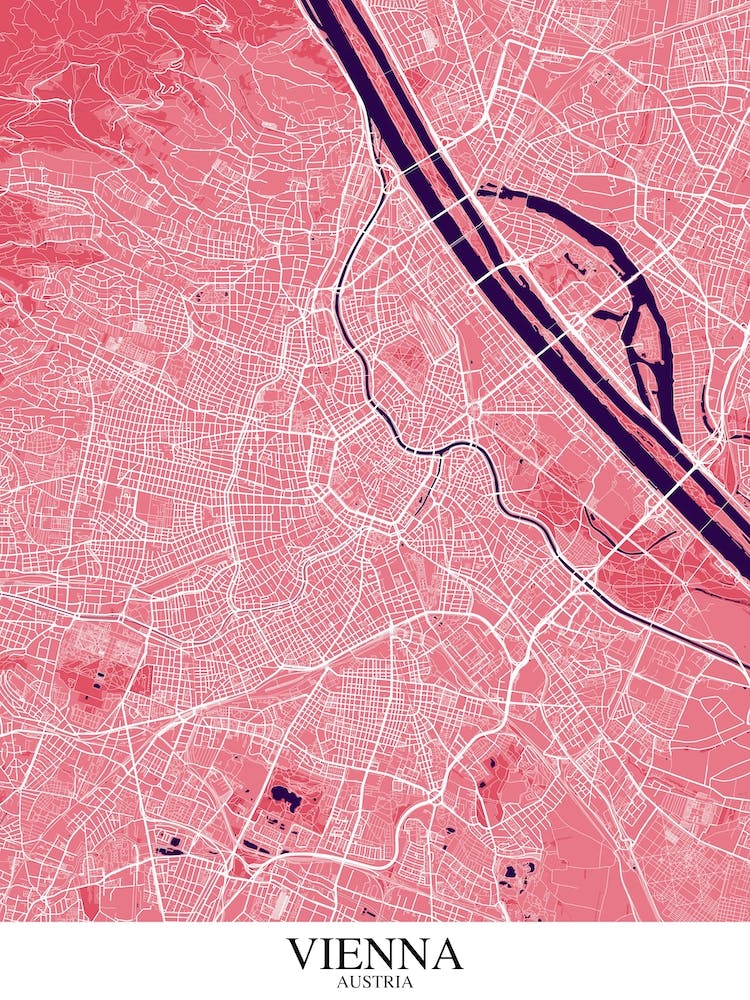 Vienna Pink Purple Art Print by Mapply – Fy!
