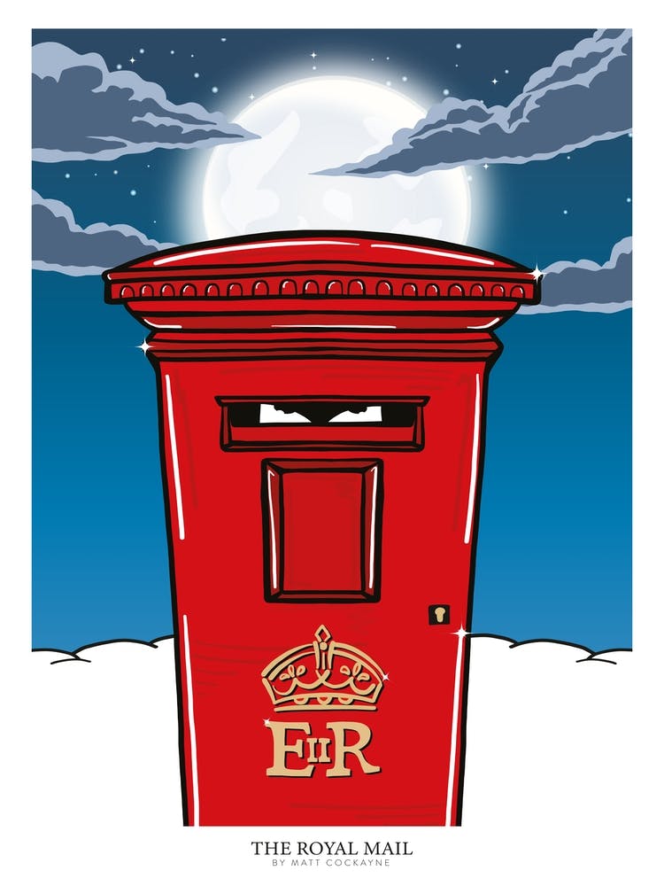 Royal Mail Box Art Print by Matt Cockayne – Fy!
