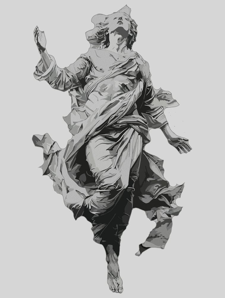 Ascending Graceful Figure Art Print by Ramy Hefny Gallery – Fy!