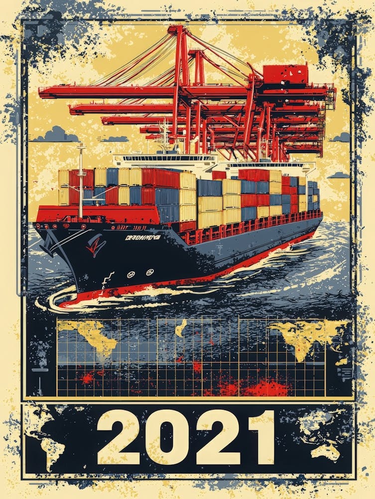 Aihrgdesign A Dramatic Logistics Poster Visualizing The Globa 2a6bc9fb ...