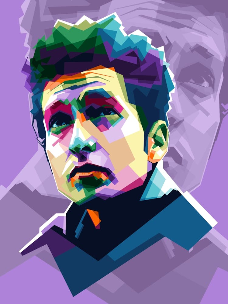 Bob Dylan WPAP pop art Art Print by Alkahfsmart – Fy!