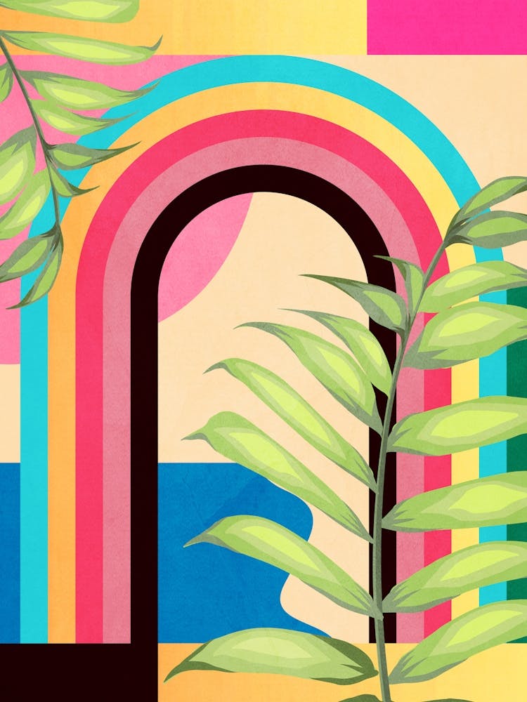 Tropical Geometry 38 Art Print by Gaite – Fy!