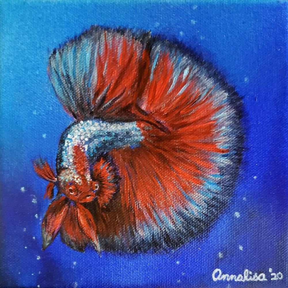 Betta Buddy - Hugo's Dream Art Print by Fy!