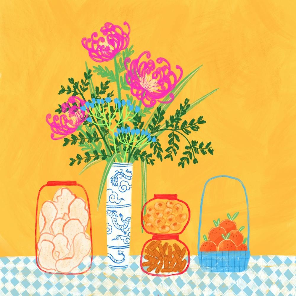 Table Setting Square Art Print by Natelle Quek – Fy!