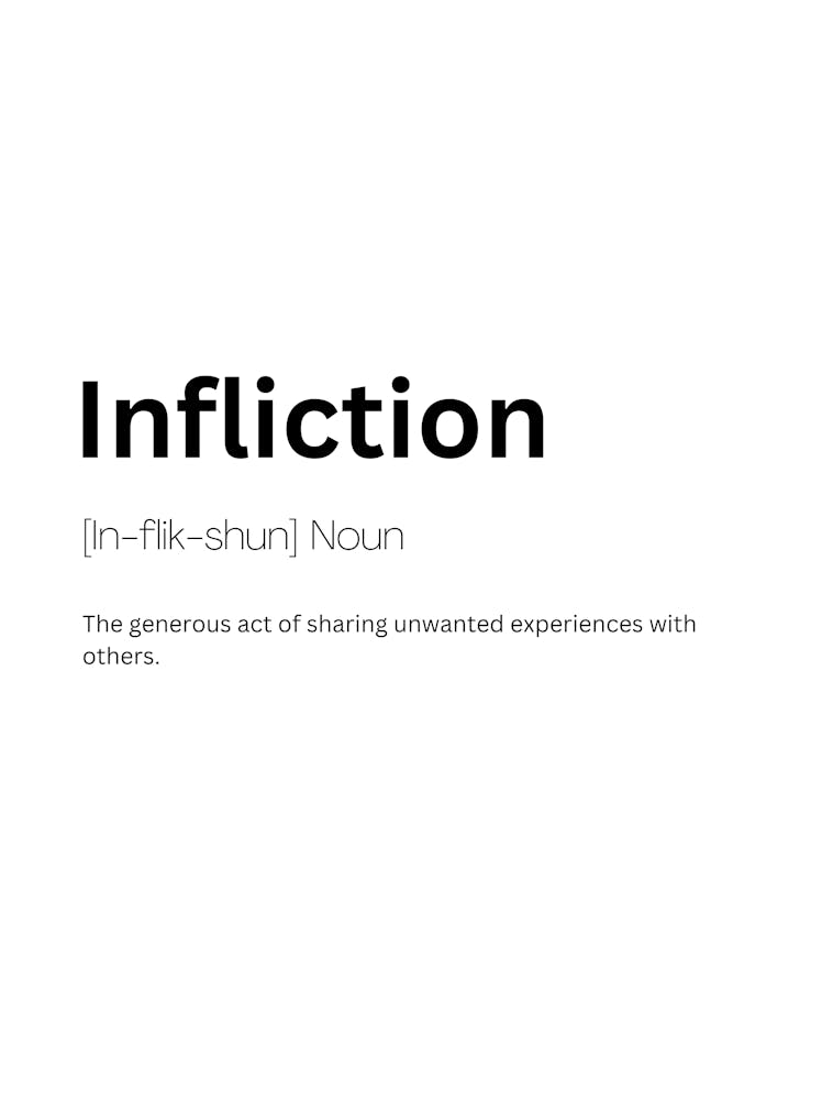 Infliction Definition Meaning Art Print by Kaigozen – Fy!
