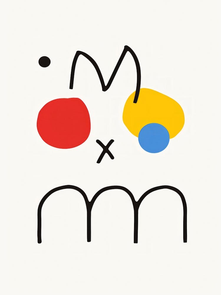 M for mirò Art Print by Treechild – Fy!