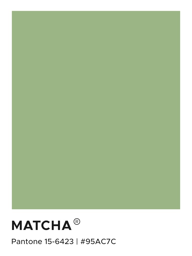 Matcha Pantone, tea, drinks, kitchen, cafe, decor, minimal, colorful ...