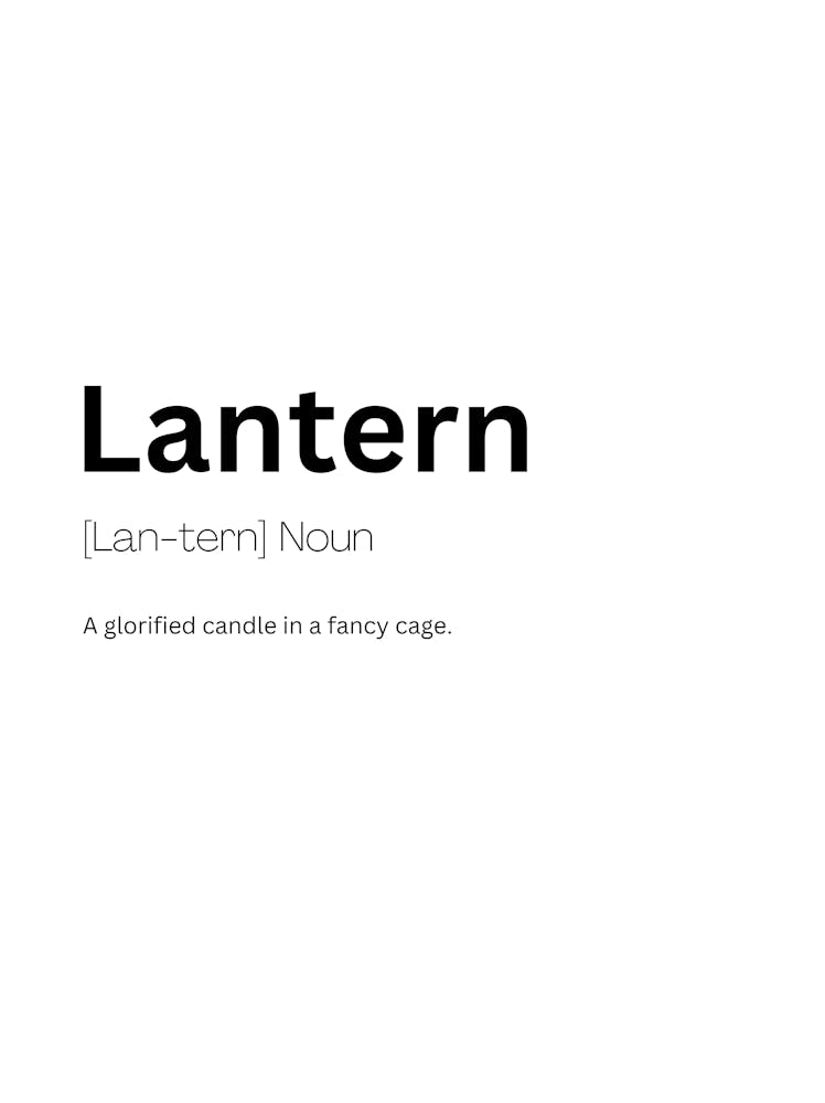 Lantern Definition Meaning Art Print by Kaigozen – Fy!